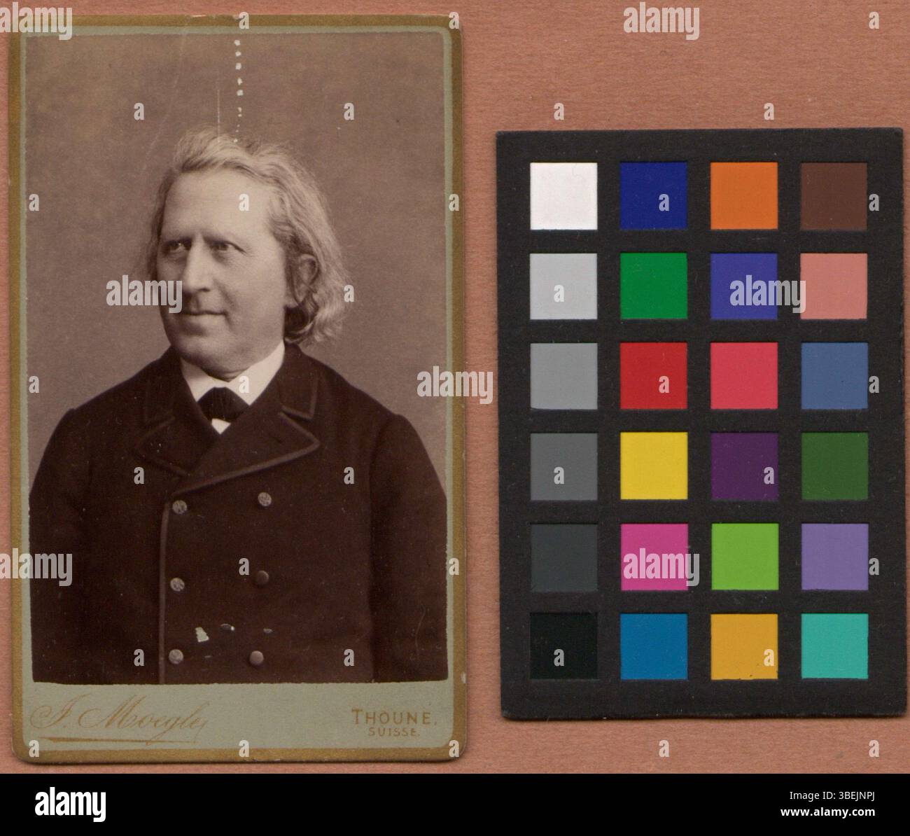 The portrait of Carl Schmid-Linder, taken between 1876 and 1906, is a ...