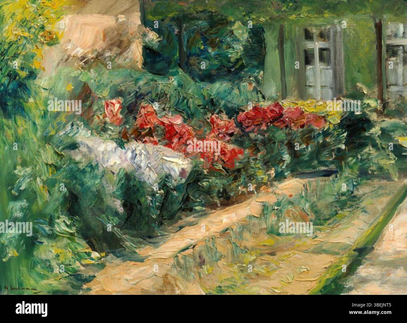 This 1926 painting by Max Liebermann depicts a garden with flowering ...