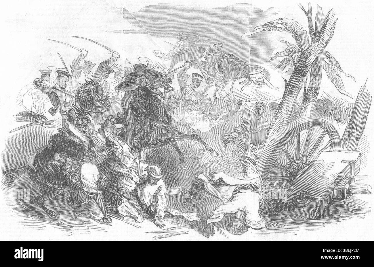 This 1846 print from The Pictorial Times depicts the charge of the ...