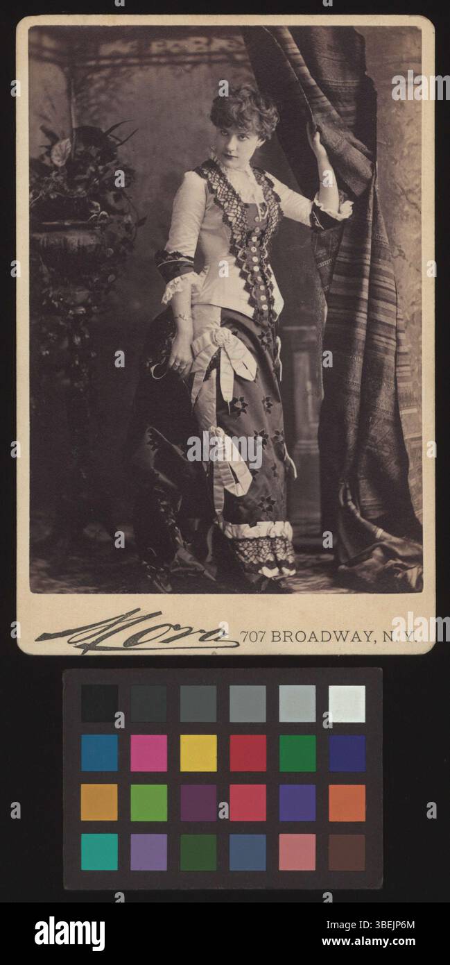 This black-and-white cabinet card photograph of Carrie His-Turner was ...