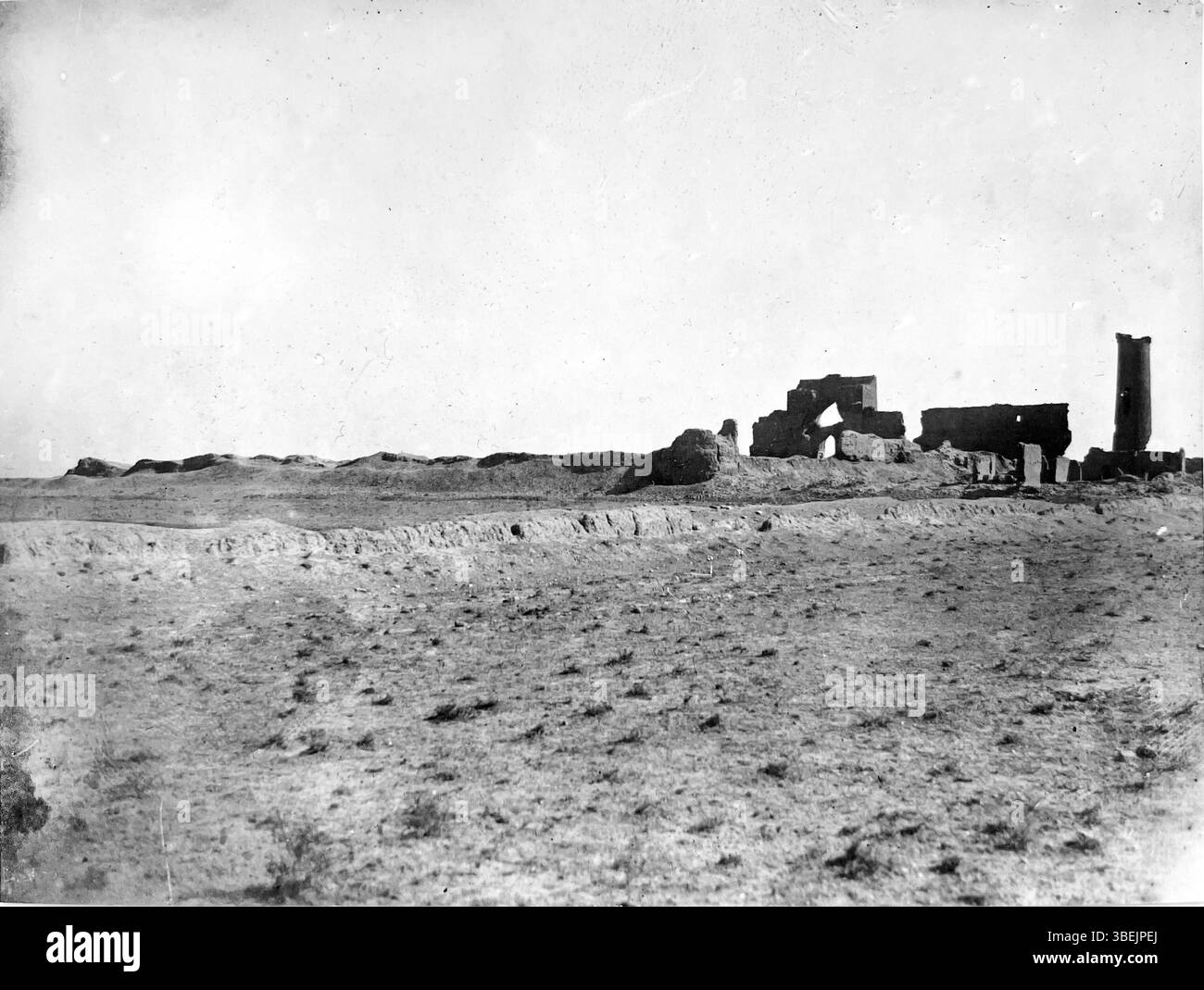This 1925 photograph by Muso Saidjonov captures the crumbling ruins of ...