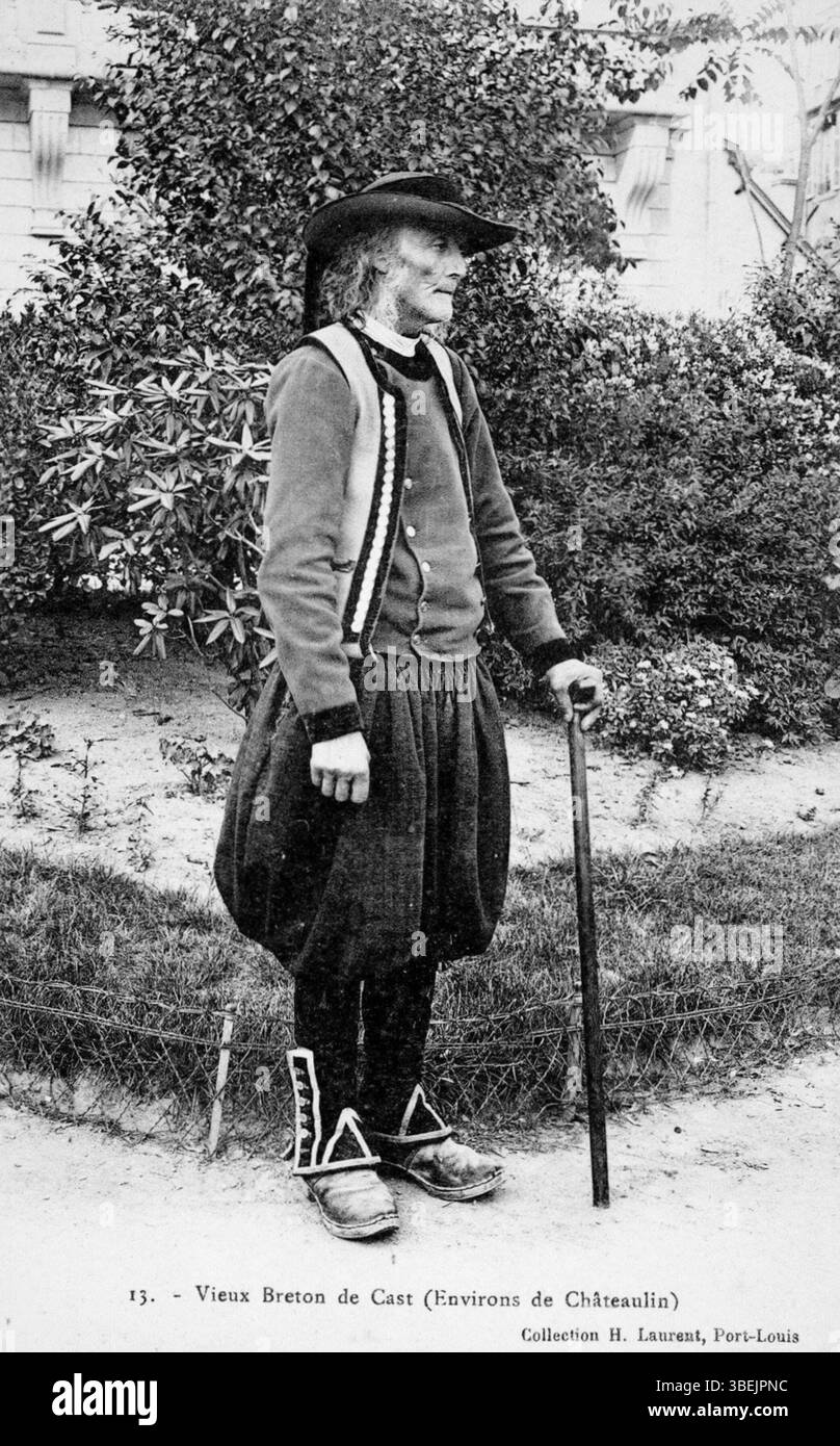 This circa 1920 postcard by H. Laurent from Port-Louis shows an elderly ...