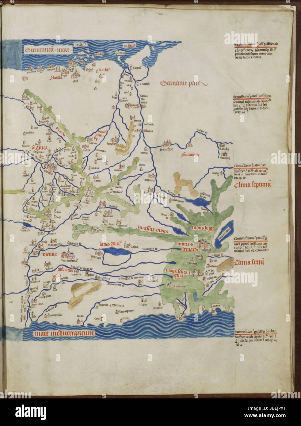 This circa 1485 map of France and Flanders, attributed to Jan van ...