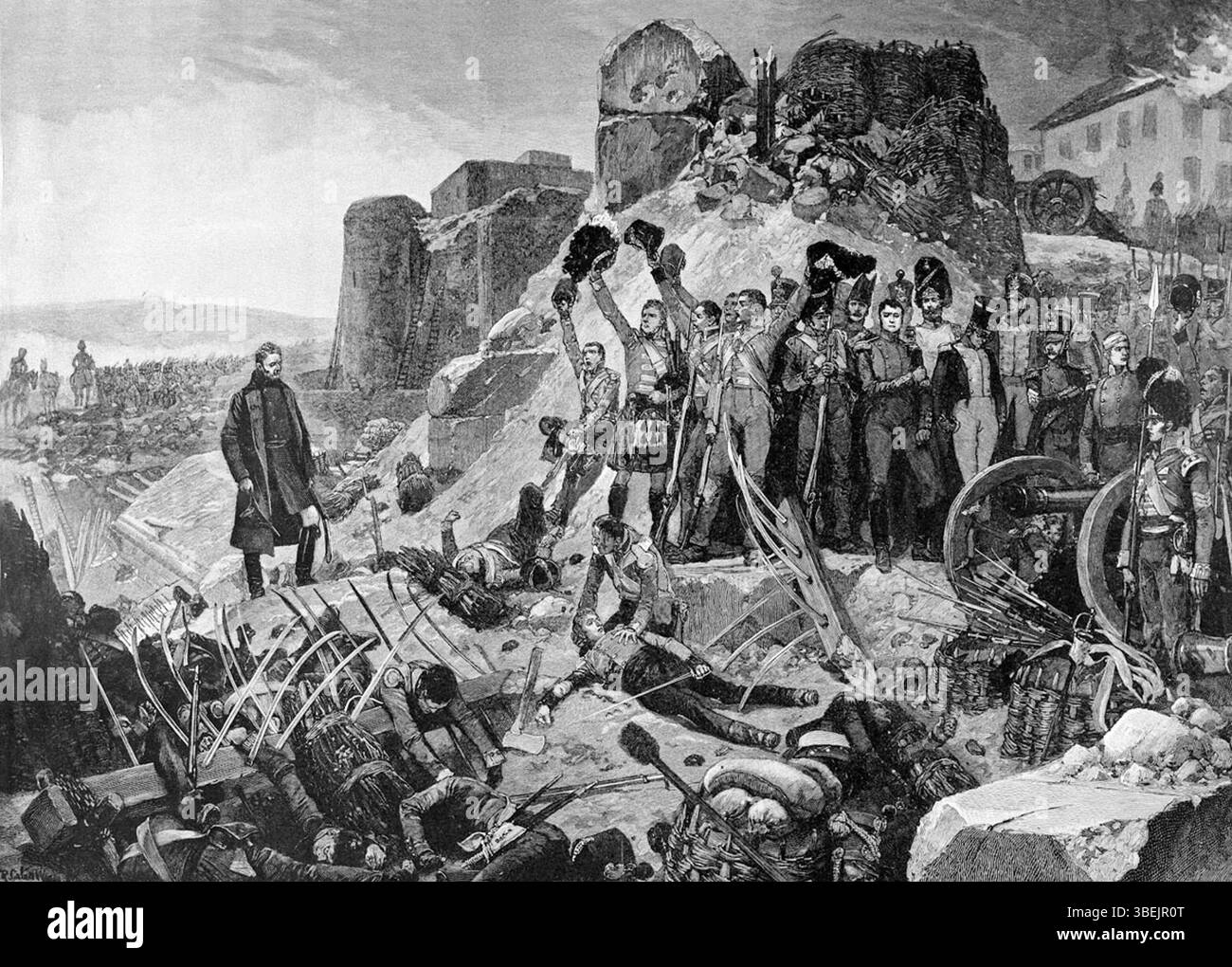 Richard Caton Woodville’s painting, ‘Wellington after the Siege ...