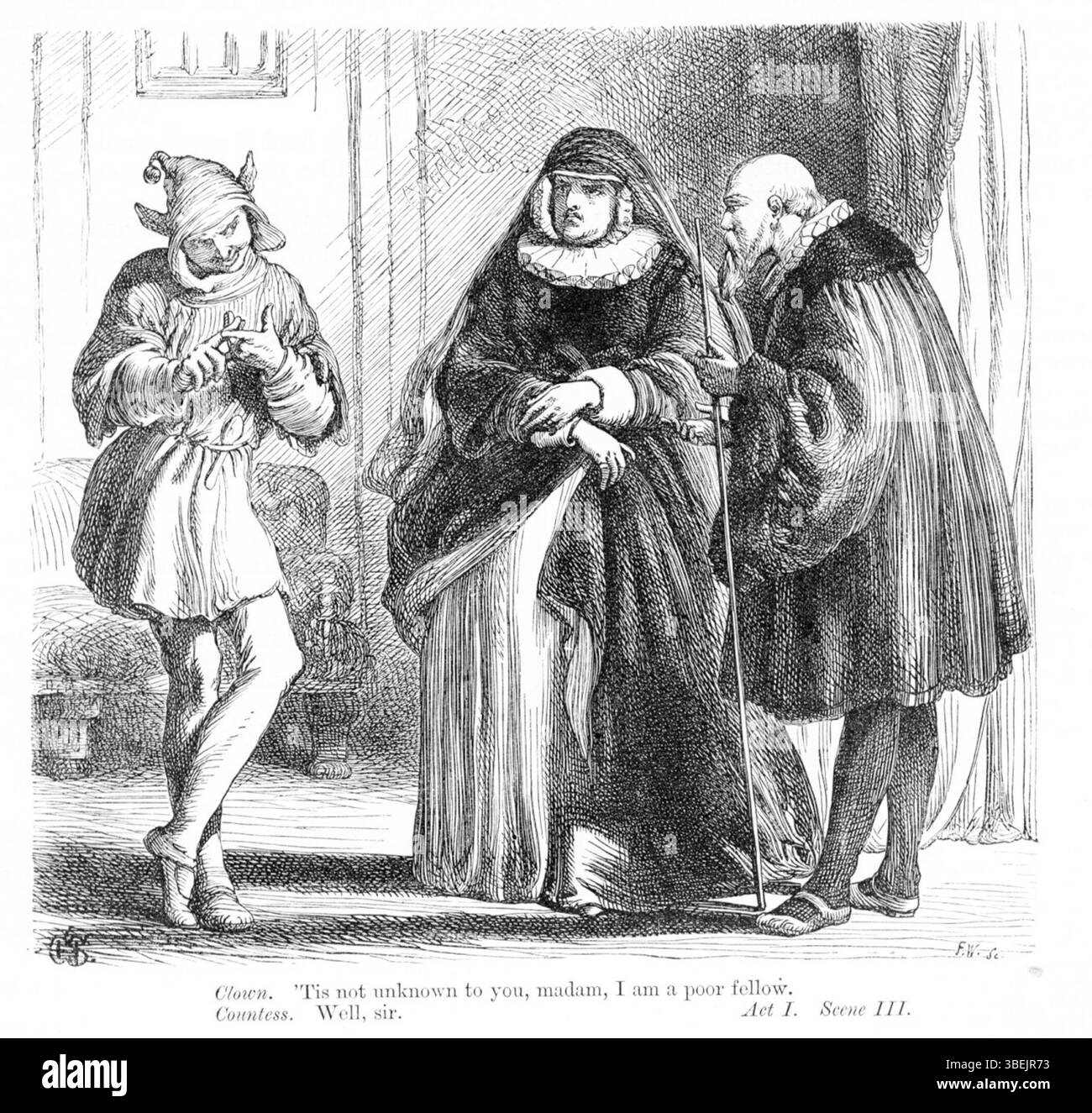 In this 1868 illustration by H. C. Selous and engraved by Frederick ...