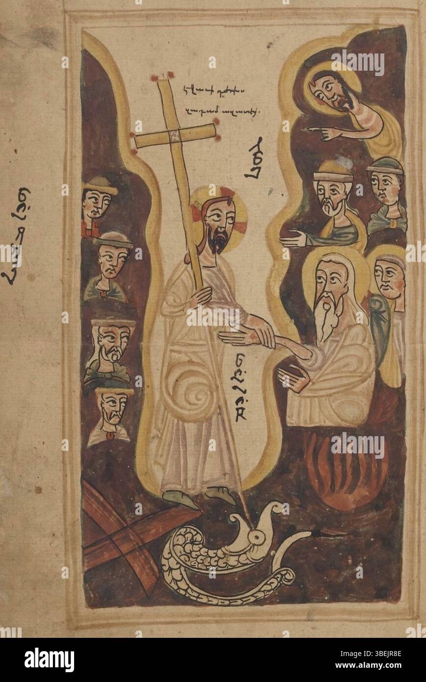 Depiction of the Harrowing of Hell in the 16th-century Nestorian ...