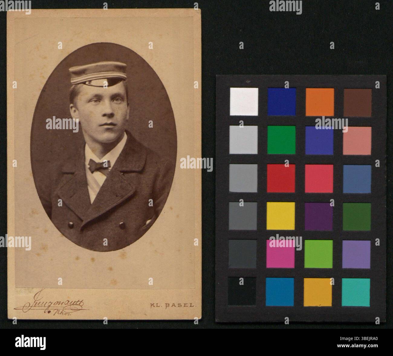 This black-and-white cabinet card photograph, taken around 1880 ...
