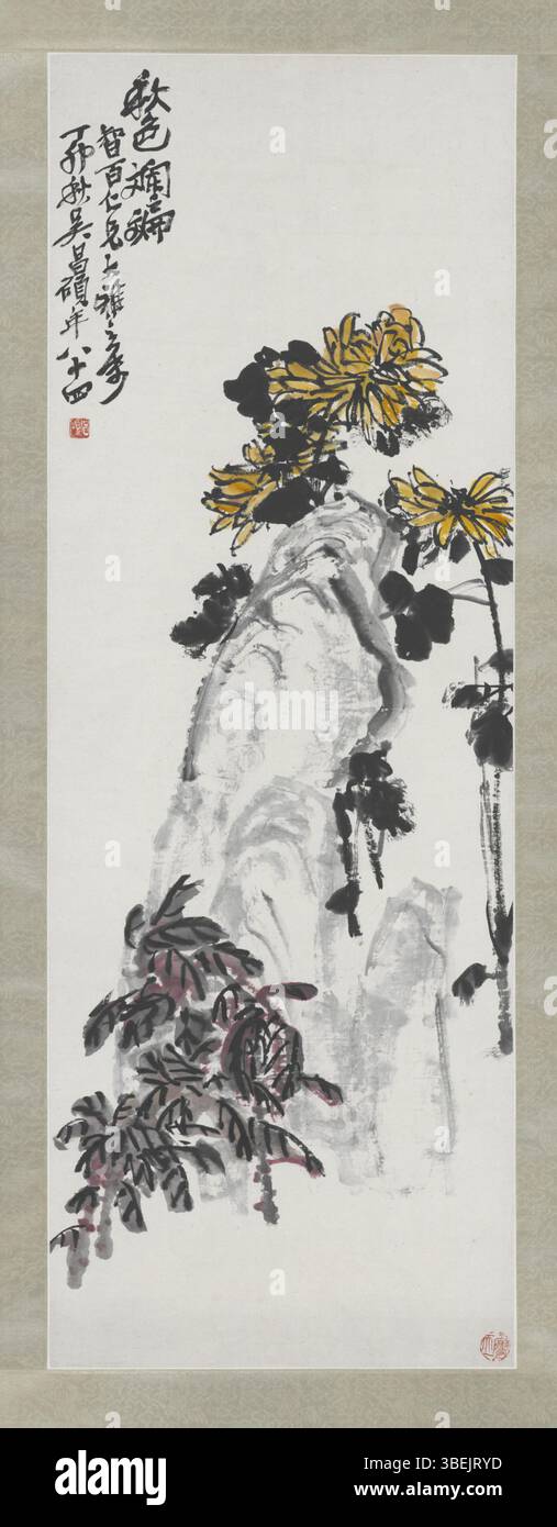 This painting by Wu Chang-shuo (1844–1927), a renowned Chinese artist ...
