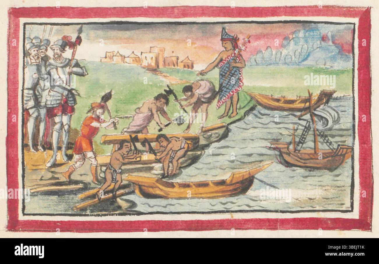 In preparation for the Siege of Tenochtitlan, Hernán Cortés and the ...