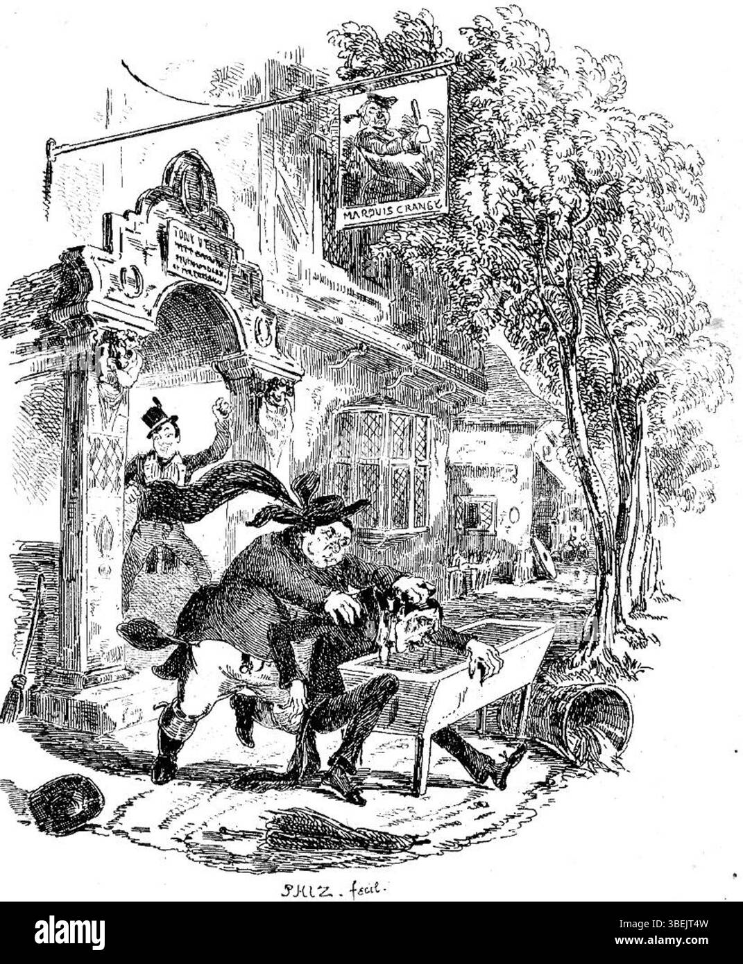 Hablot Knight Browne (1815-1882) illustrated this scene from 'The ...