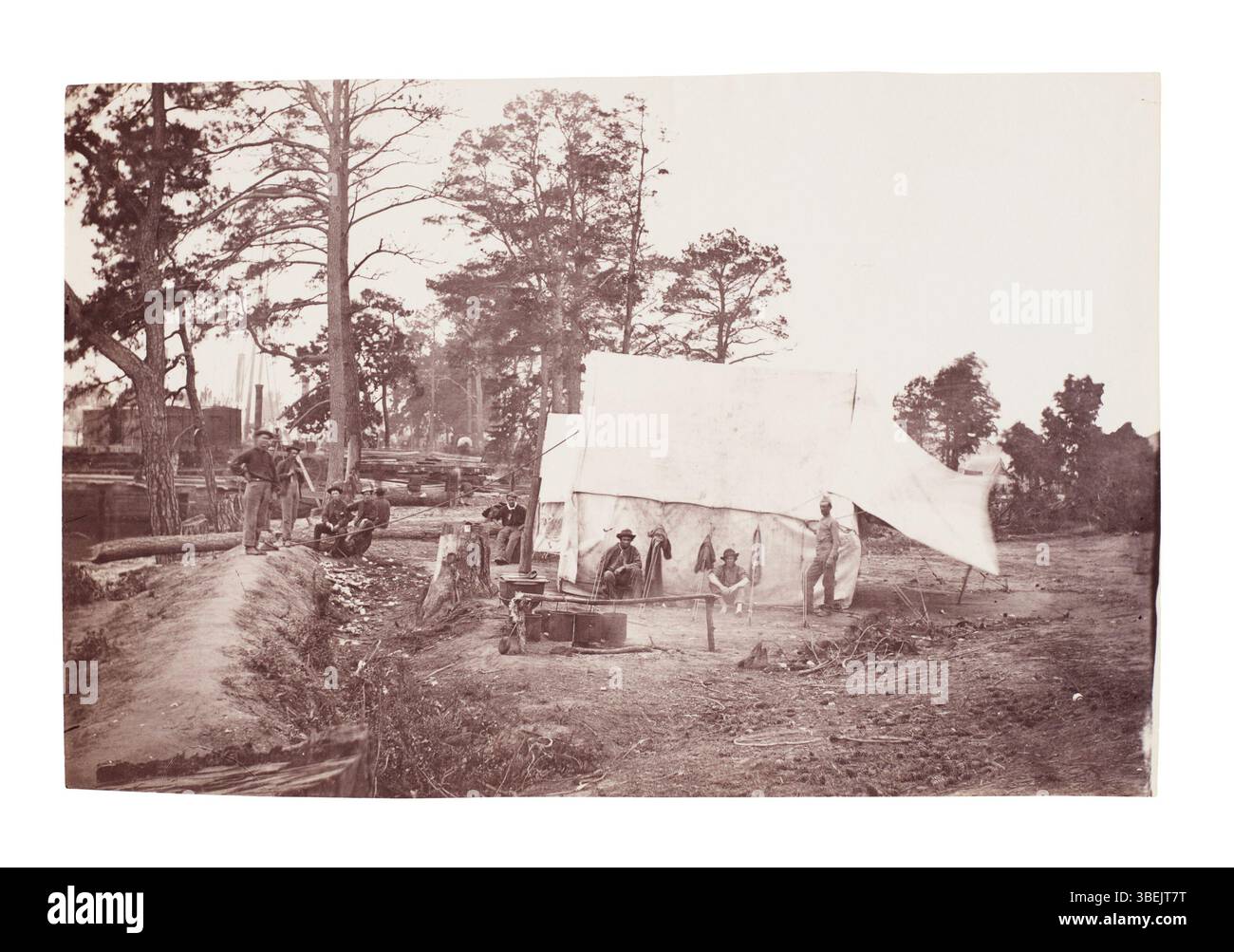 Photograph from 1861–1865 of White House Landing on the Pamunkey River ...