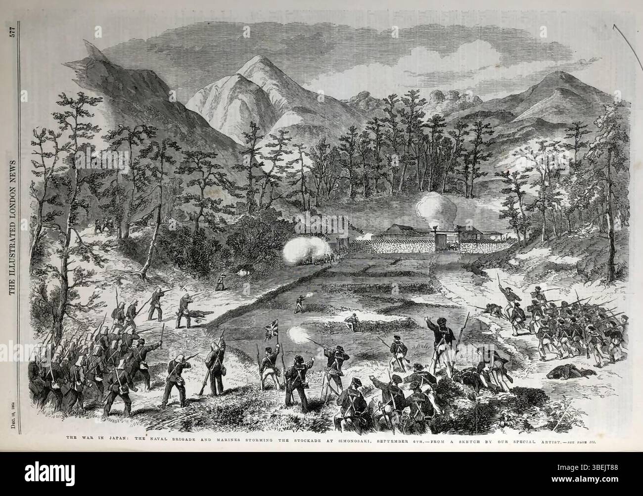 This illustration from the *Illustrated London News* depicts the ...