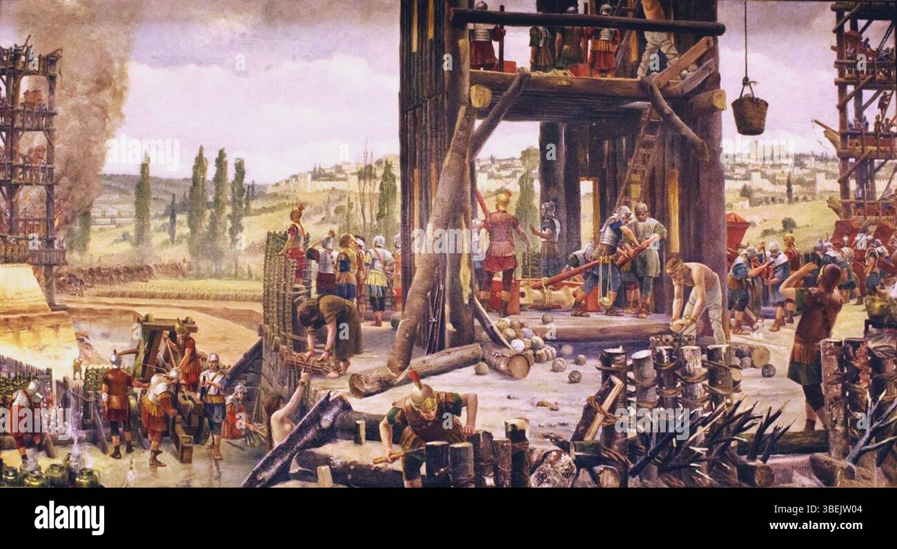 Henri-Paul Motte’s painting 'The Siege of Alesia' depicts Roman ...