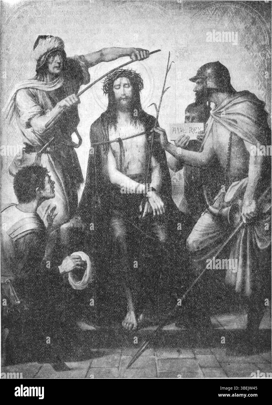 Albin Windhausen’s illustration 'Crowning of Jesus with Thorns' from ...