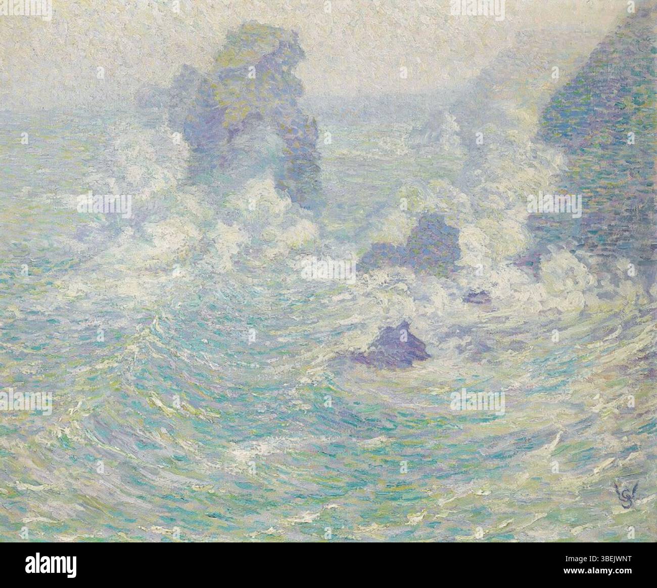 Willy Schlobach’s 20th-century painting 'Seascape' captures the essence ...