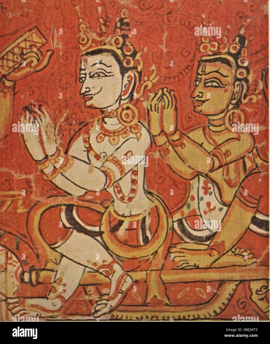 This 1617 miniature depicts a Malla king, likely either Jagajjyoti ...