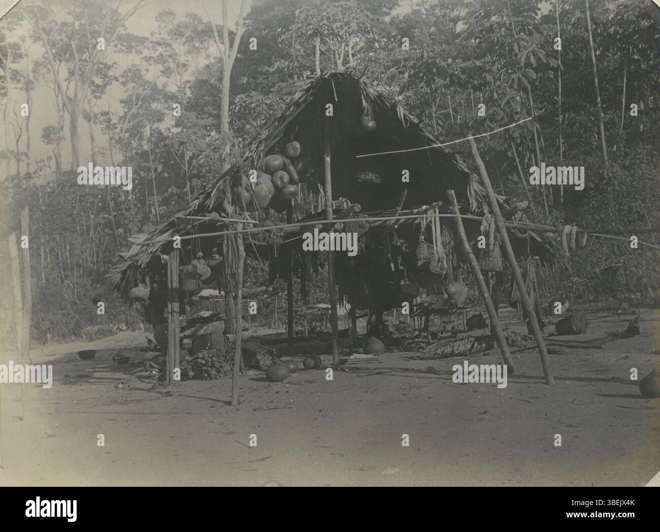 This image, dated 1903, shows the house at Jamaike in the Marowijne ...