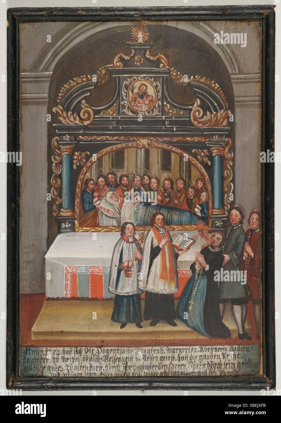 This 1754 ex-voto painting, housed at the GNM Nürnberg, depicts the ...