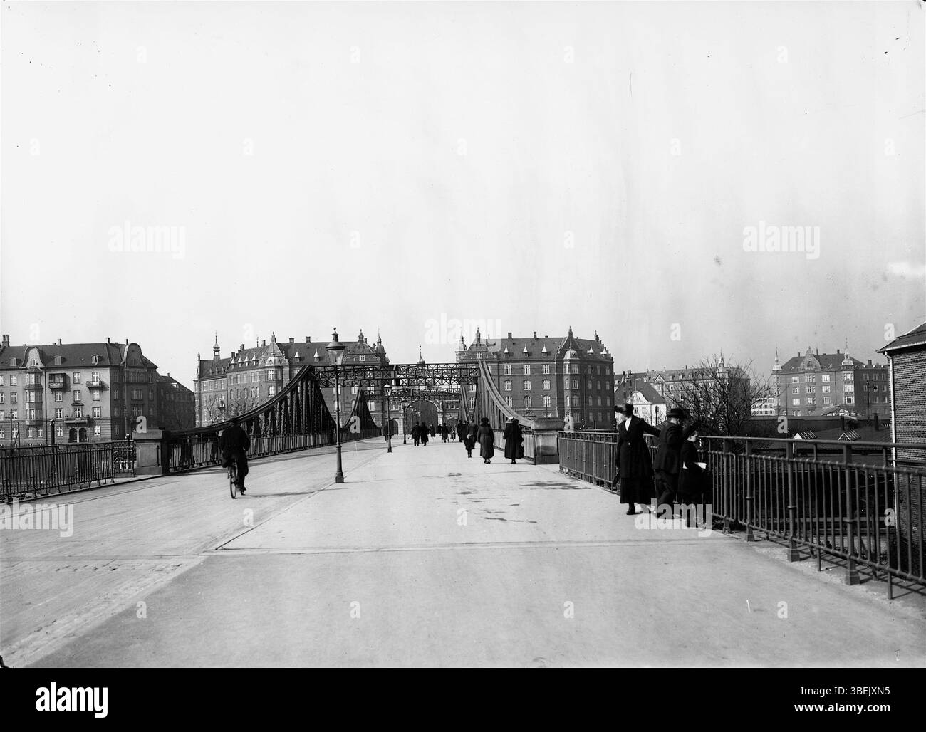 This 1922 photograph by Peter Elfelt captures the Langelinie waterfront ...