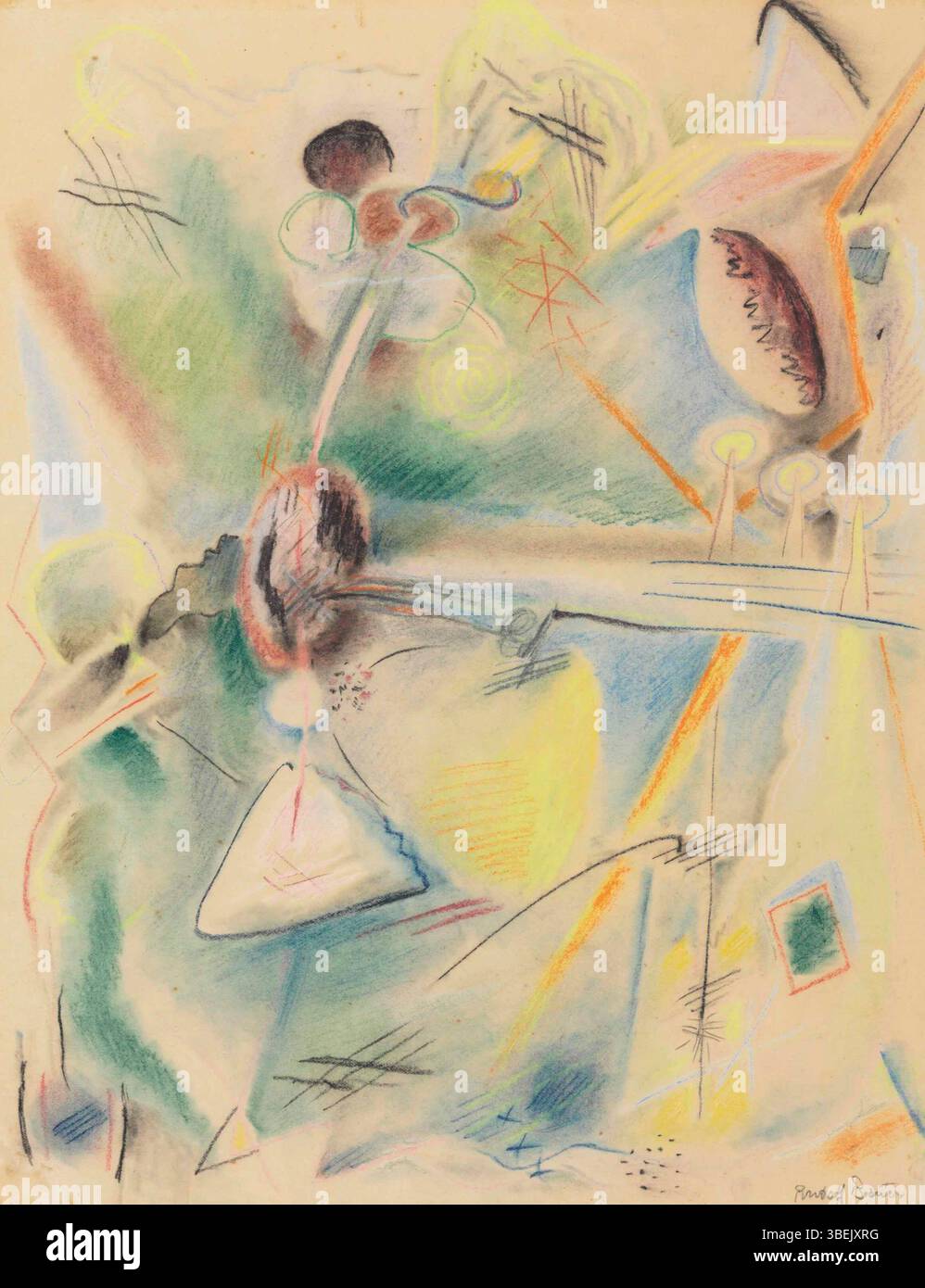 Rudolf Bauer’s 'Composition' explores geometric abstraction and ...