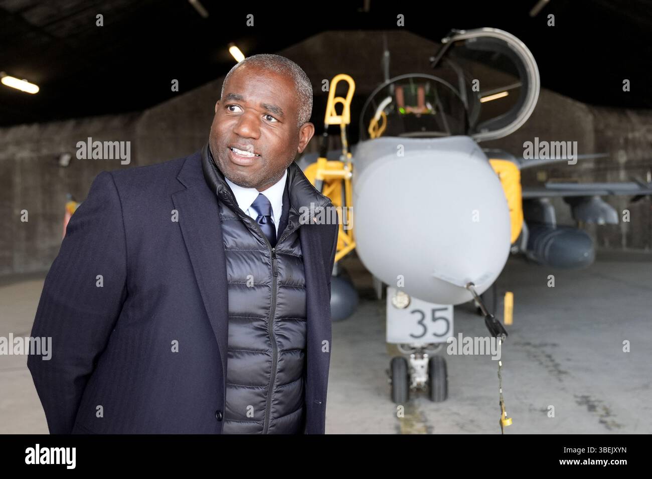 Foreign Secretary David Lammy during a tour led by the Icelandic ...