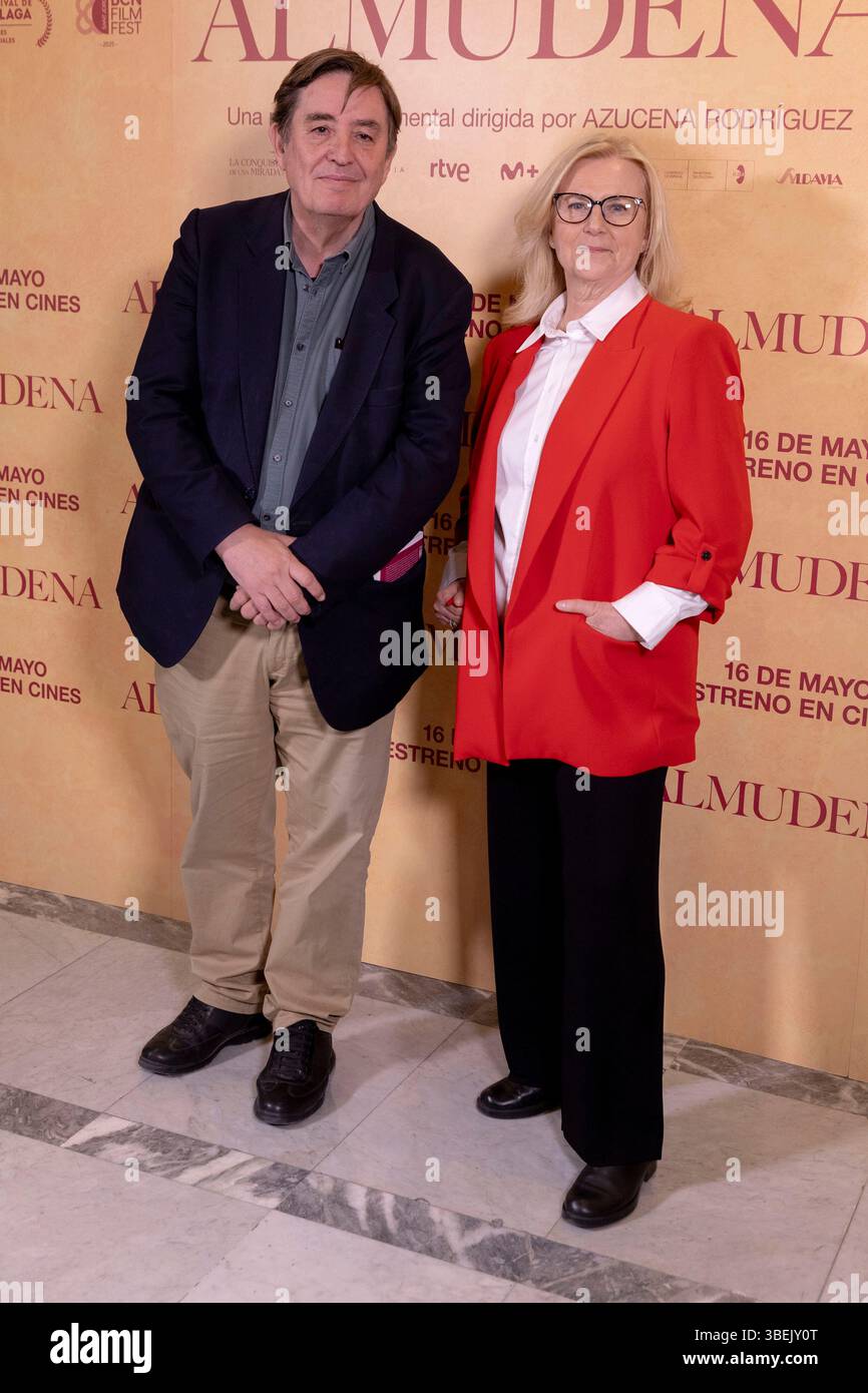 Madrid, Spain. 06th May, 2025. Luis García Montero and director Azucena ...
