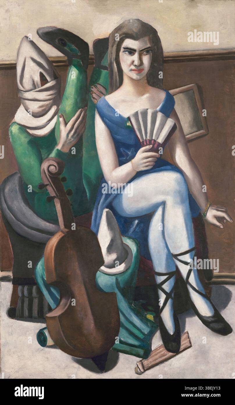 'Fastnacht (Pierrette and Clown)' is a 1925 painting by Max Beckmann ...