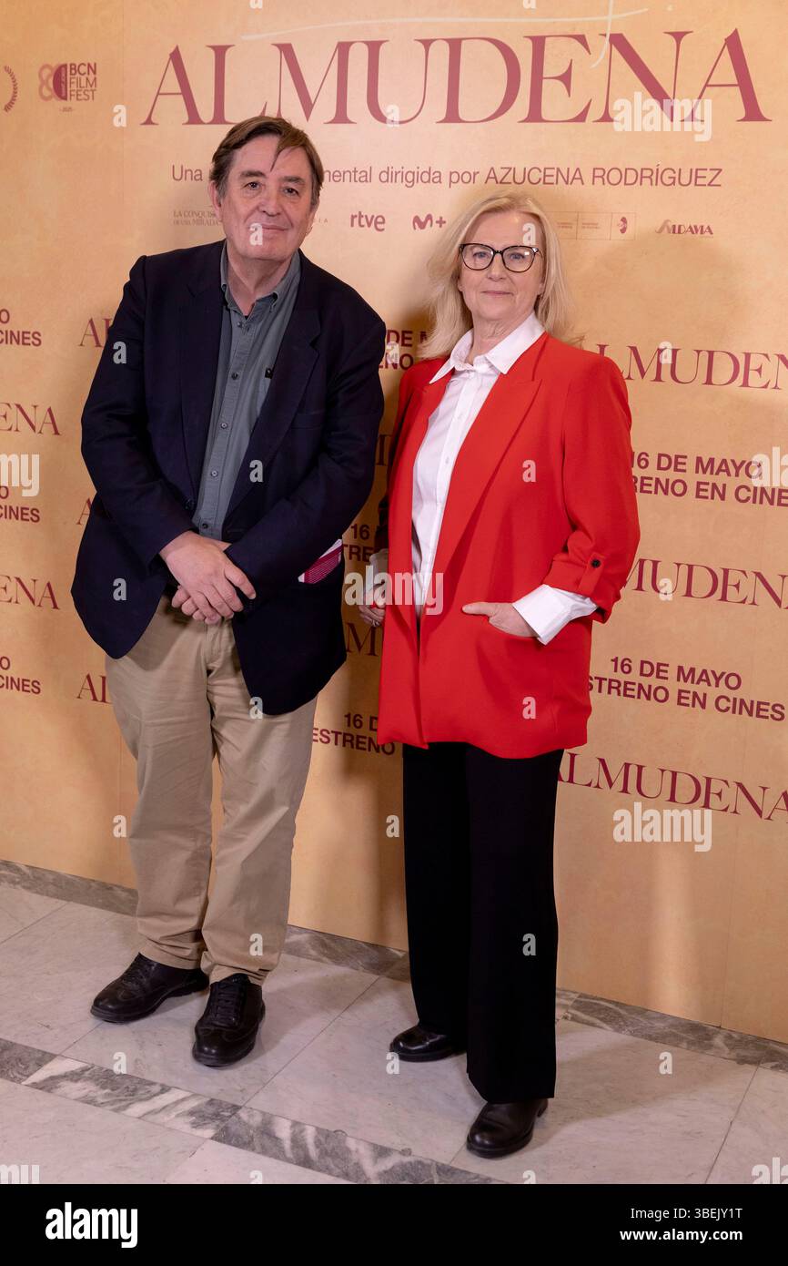 Madrid, Spain. 06th May, 2025. Luis García Montero and director Azucena ...