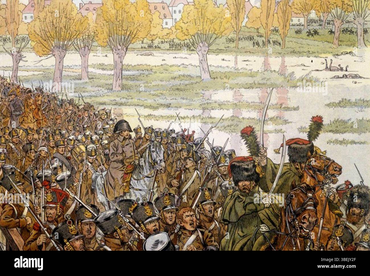 This 1910 painting by Jacques Onfray de Bréville depicts Napoleon ...