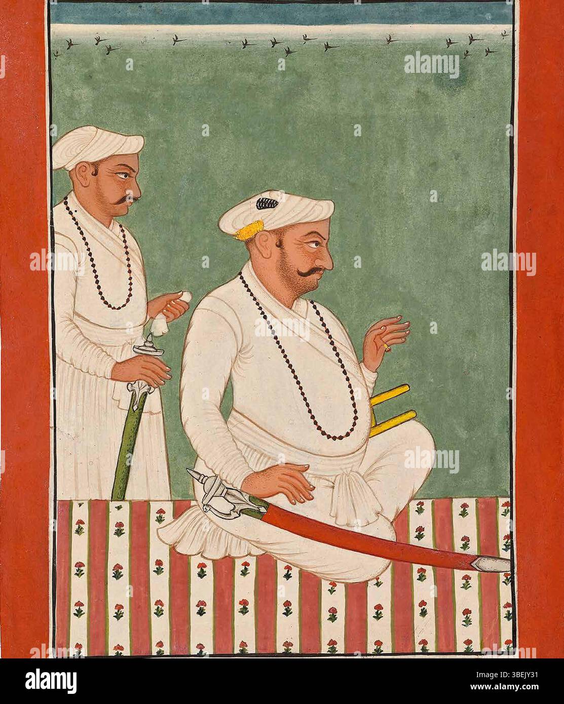 This painting from the late 18th century depicts Mian Arjun Singh of ...