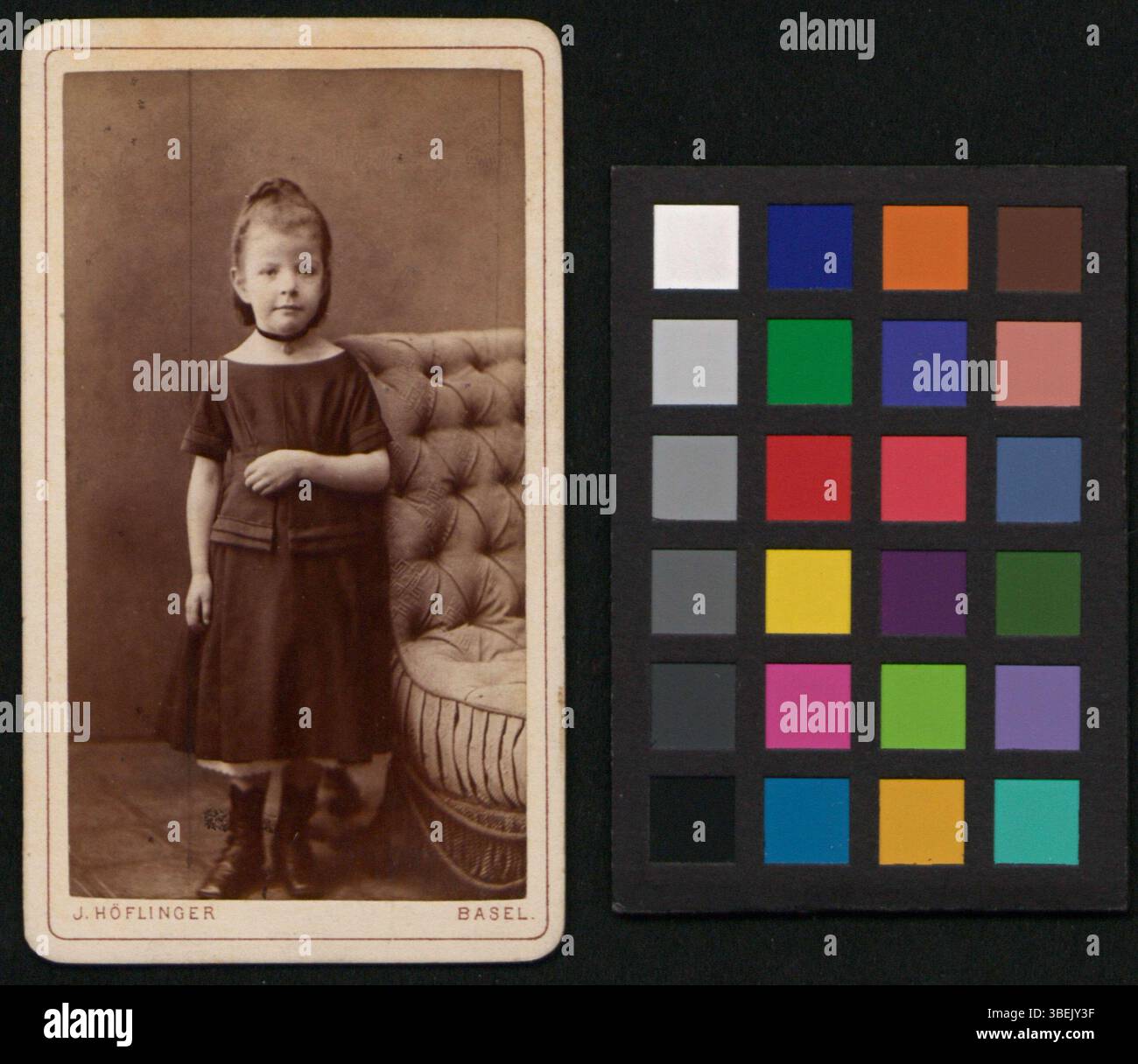 Black-and-white cabinet card photograph of Anna Helene Ryhiner, taken ...