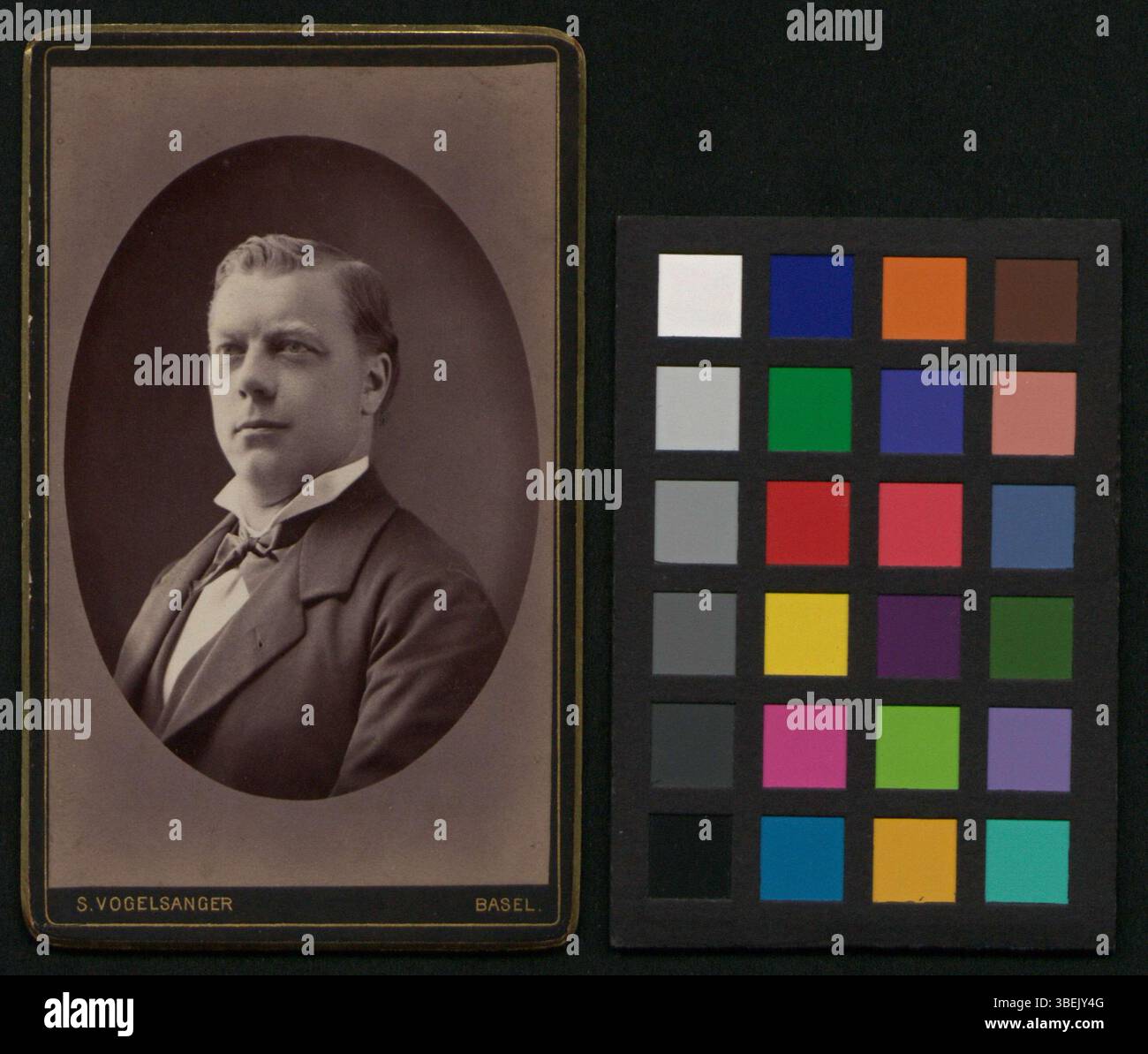 This late 19th-century photograph depicts Jakob Probst, captured in a ...