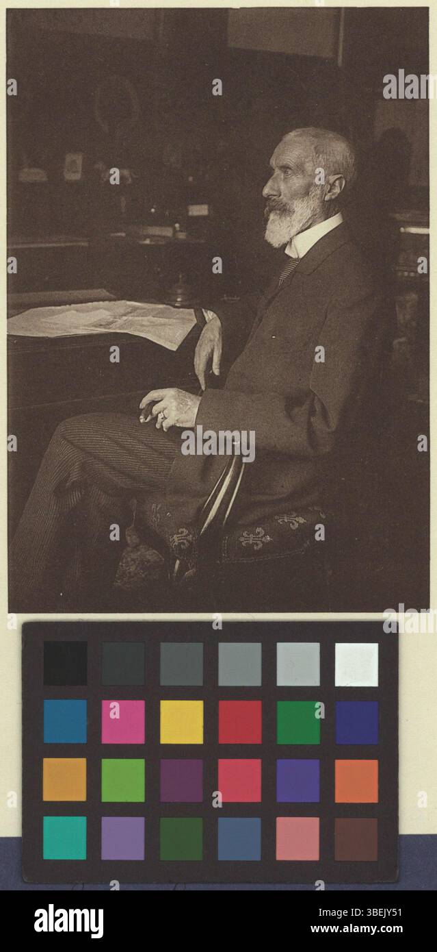 This reproduction of a photograph from between 1888 and 1908 shows ...