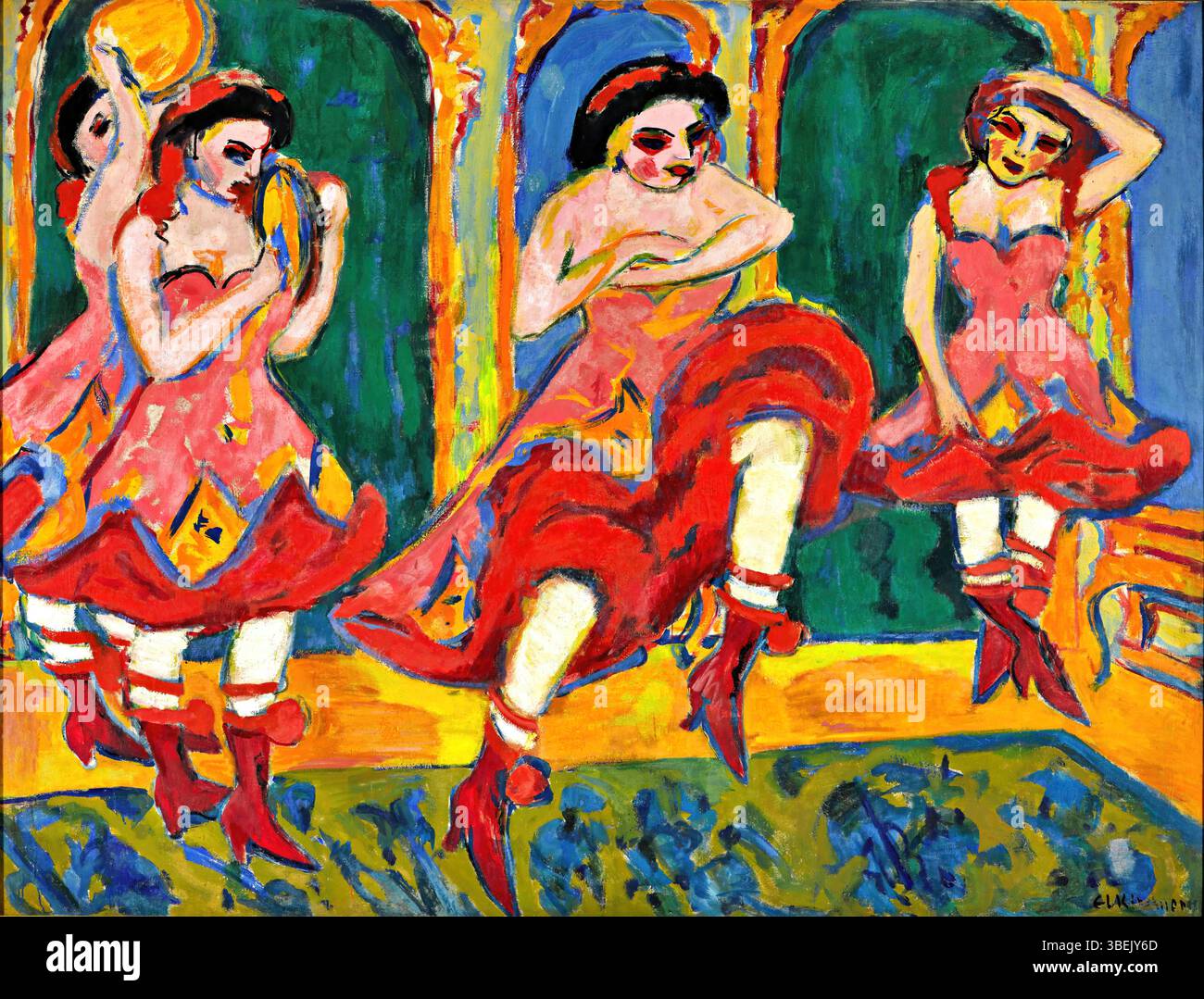 Ernst ludwig kirchner painting Stock Vector Images - Alamy
