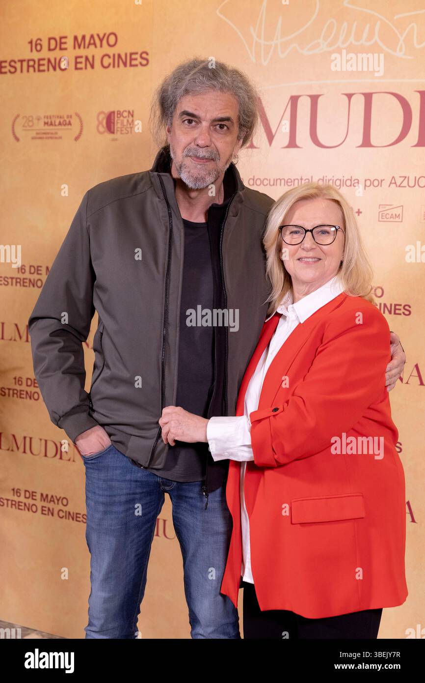 Fernando León de Aranoa and Azucena Rodríguez attend the 'Almudena ...