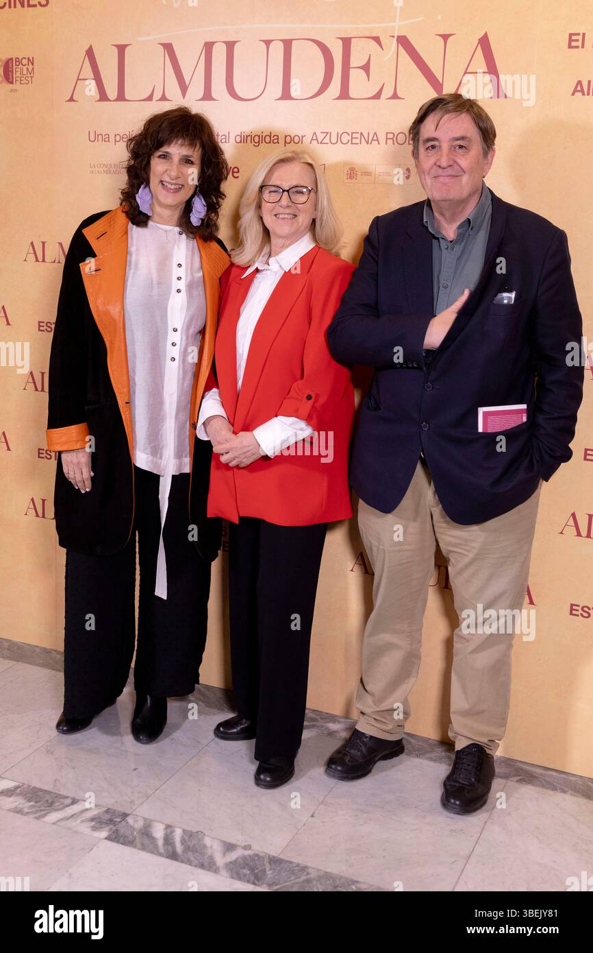 L-R) Producer Mariela Besuievsky, director Azucena Rodriguez and poet ...
