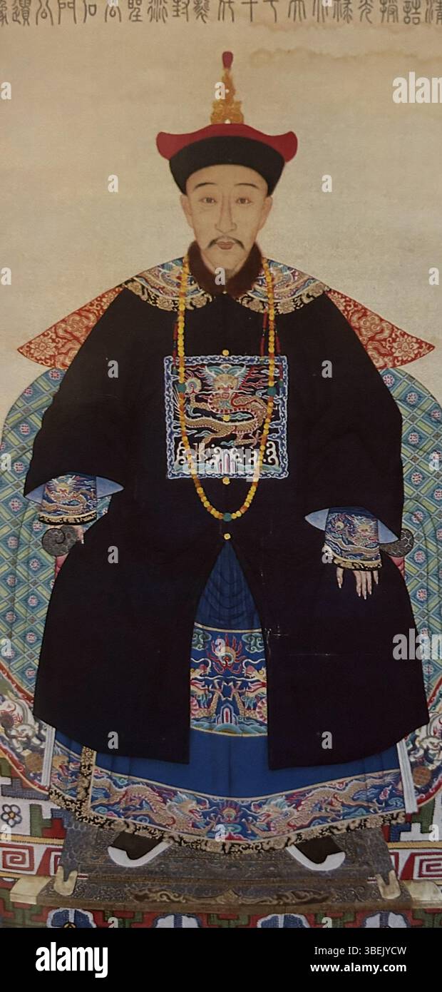 This 1911 painting portrays Kong Guangqi, the 70th Duke Yansheng, in ...