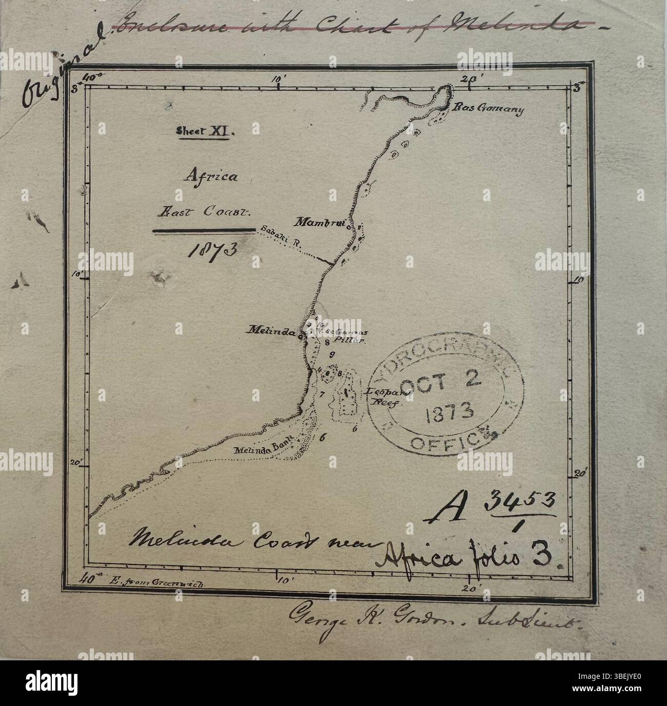 Map of malindi hi-res stock photography and images - Alamy
