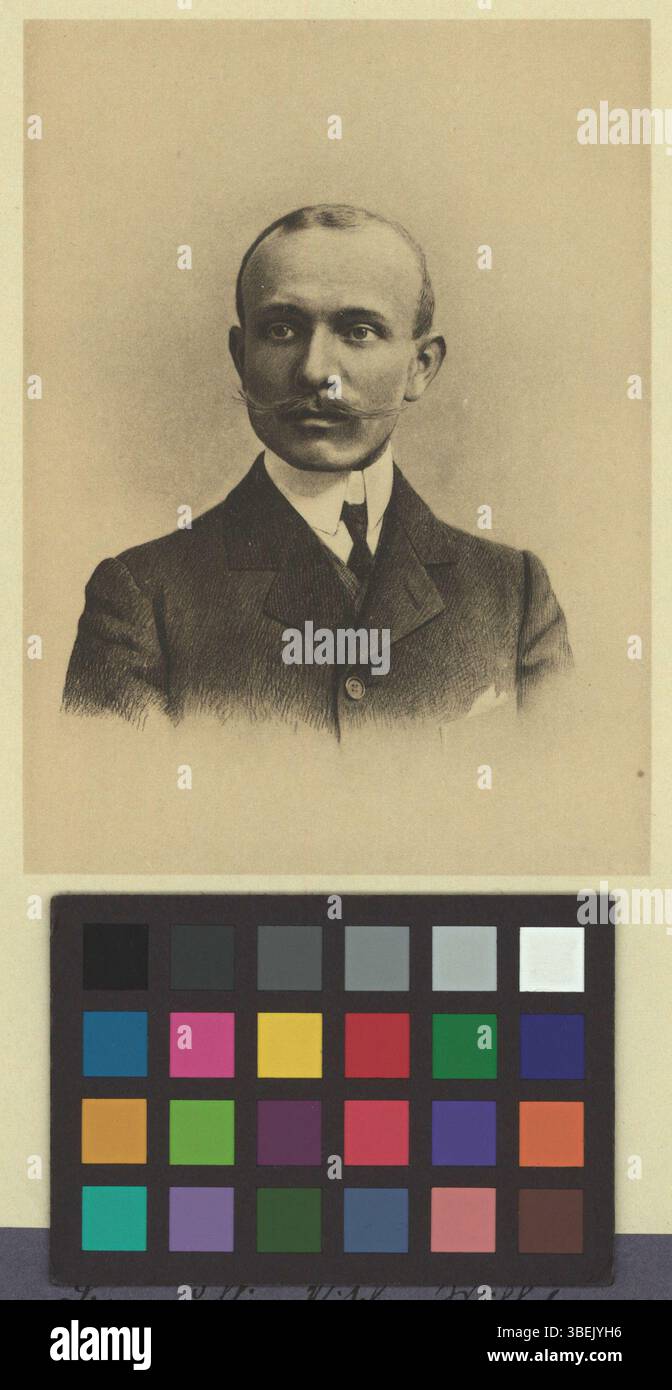 This lithograph by Alfred Ditisheim, created around 1900, is a ...