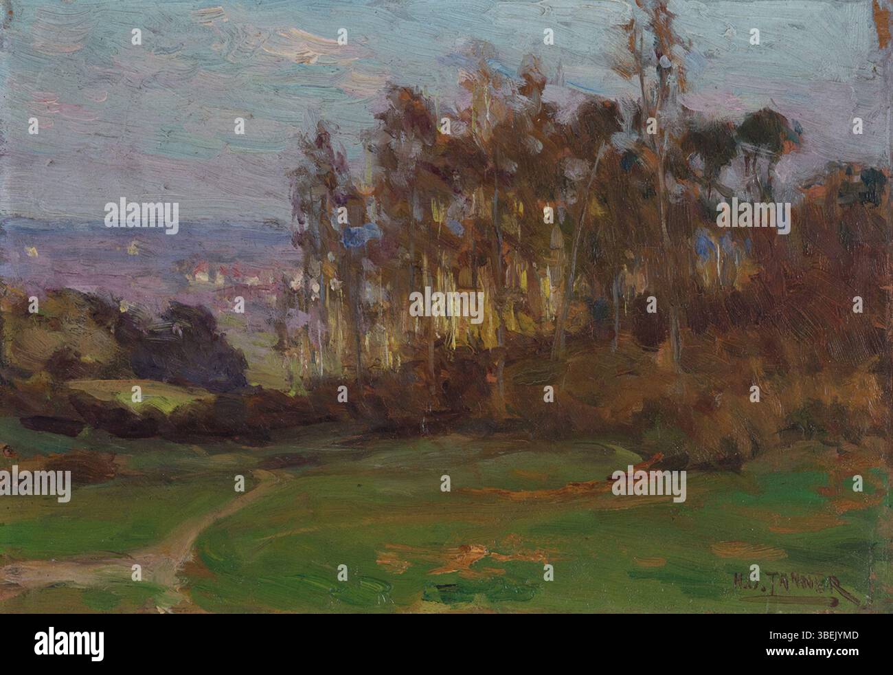 The painting 'Edge of the Forest Bois Damour' by Henry Ossawa Tanner ...