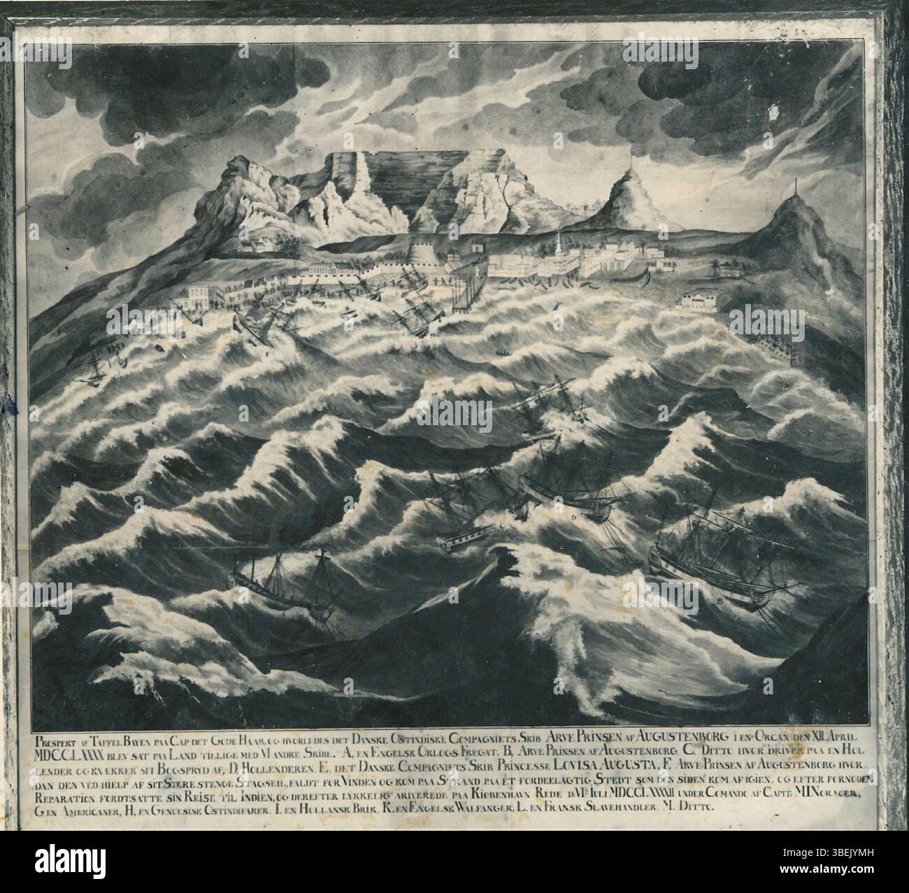 This image from 1790 depicts the storm encountered by the Hereditary ...