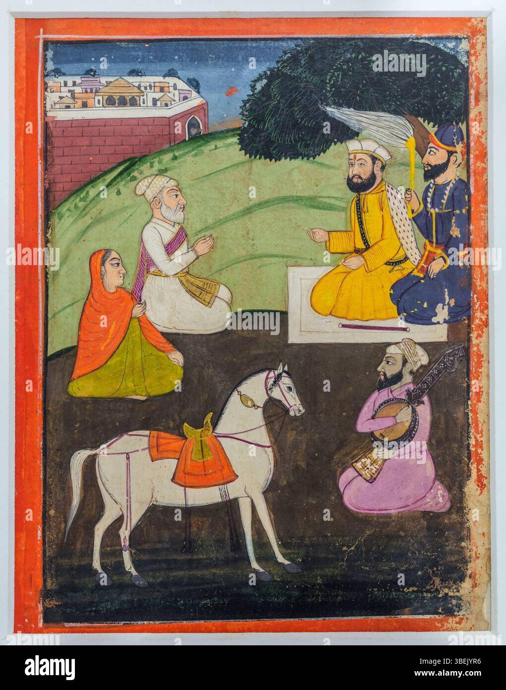 This painting from the 1830s captures a moment when Guru Nanak is ...