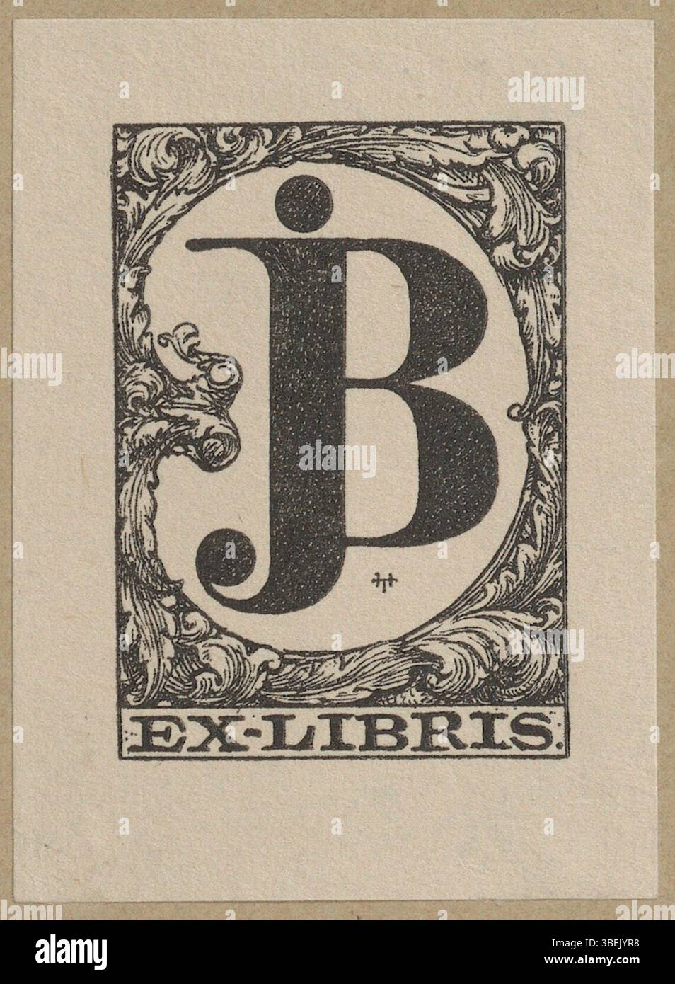 This ex libris bookplate by Hans Tegner, created for Jacob Bing, is a ...