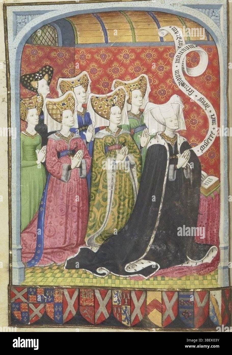 This medieval manuscript from the Neville family depicts Joan Beaufort ...