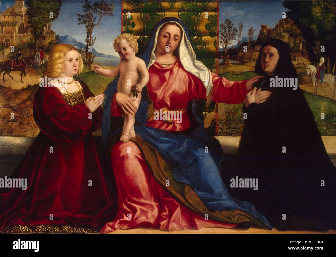 This painting by Palma Vecchio, created around 1505, depicts the ...