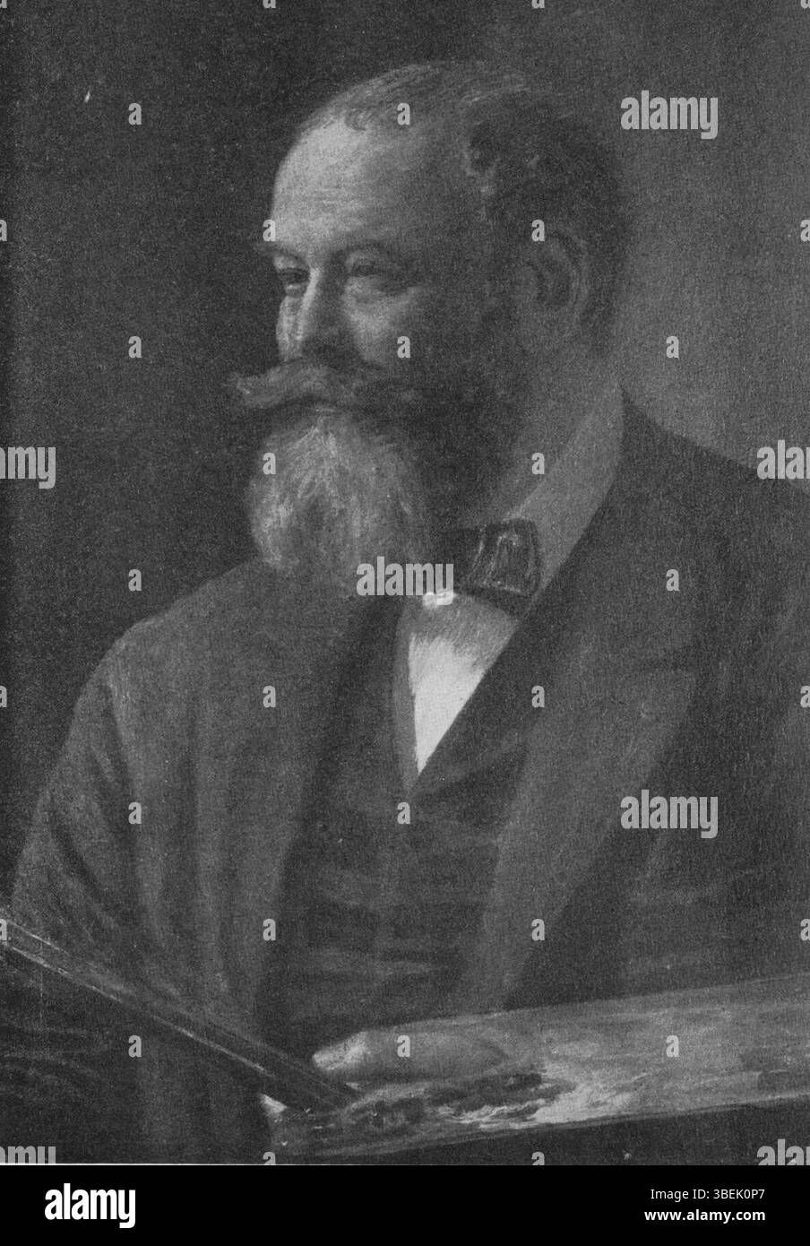 Self-portrait of Émile-René Ménard completed before 1916, reproduced in ...