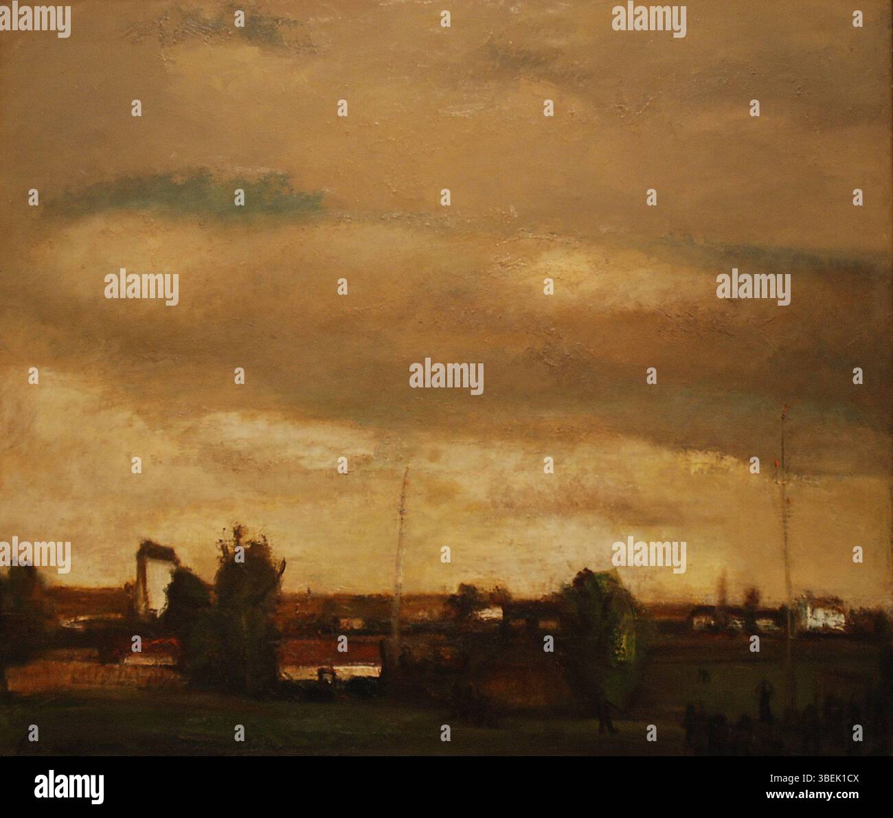 Constant Permeke’s 1935 painting 'Dorp en boogschieting' (Village and ...
