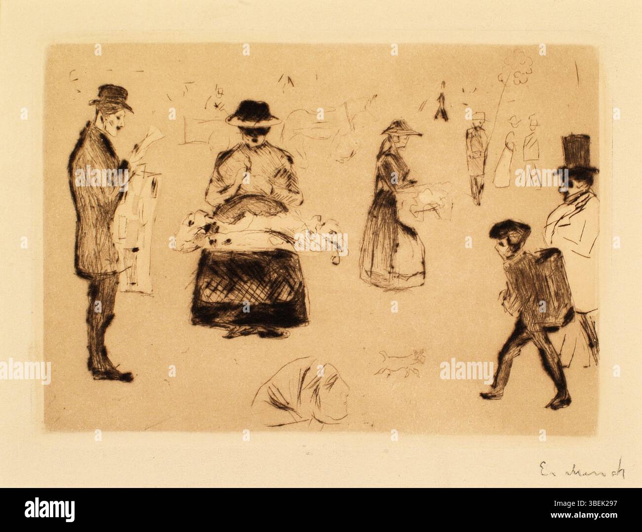 'Potsdamer Platz' (1902) by Edvard Munch depicts the bustling square in ...