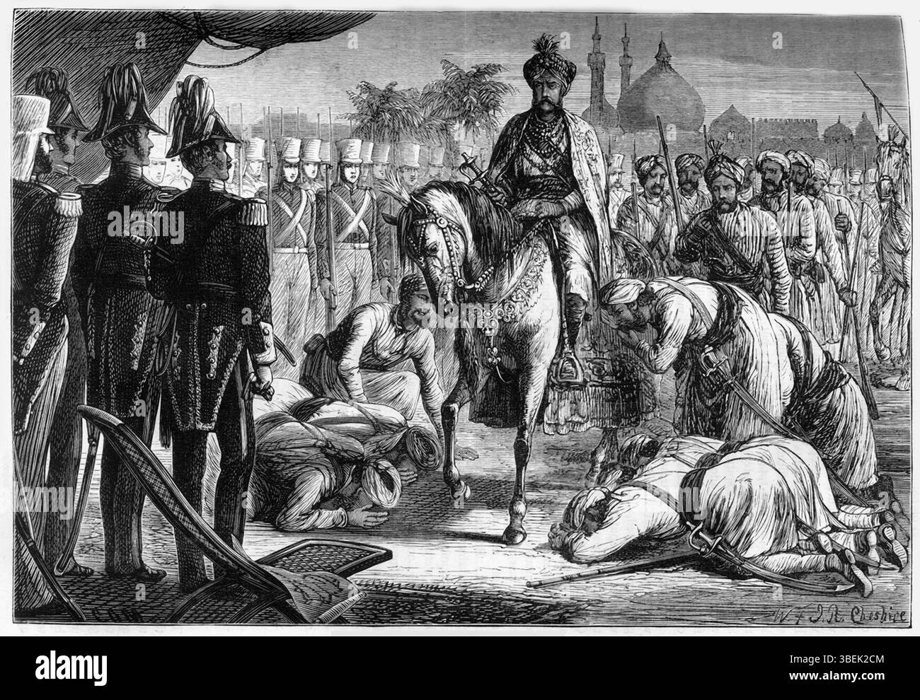 'The Surrender of Moolraj' depicts the moment Diwan Mulraj, a key ...