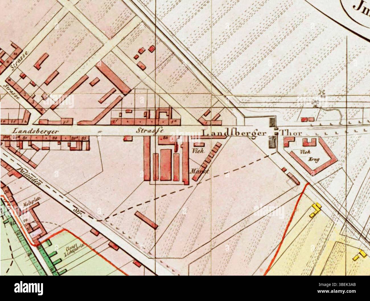 A map of Berlin, created by Jean Chrétien Selter in 1846. The map ...